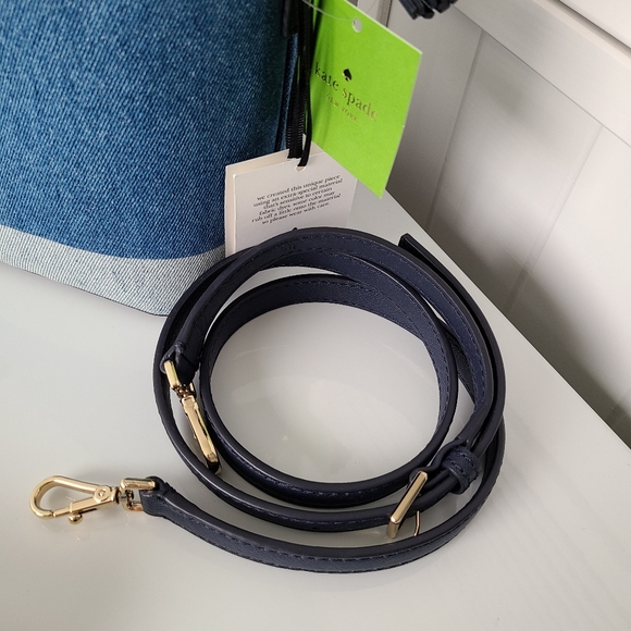 kate spade | Bags | Kate Spade Denim Palm Tree Bucket Handbag | Poshmark